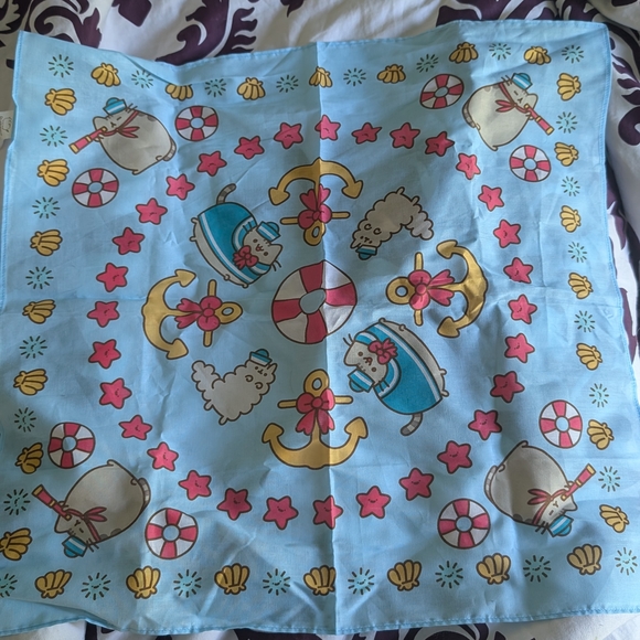 Pusheen | Accessories | Pusheen Blue And Red Handkerchief Pusheen Box ...